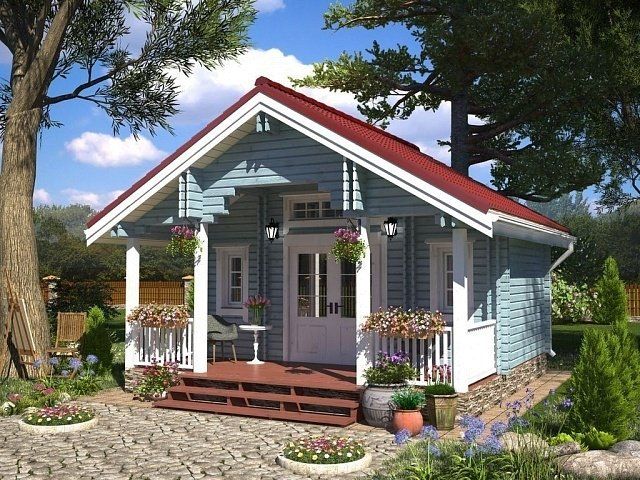 Теплый дом «Фиолент» из бруса - купить по выгодной цене от ...